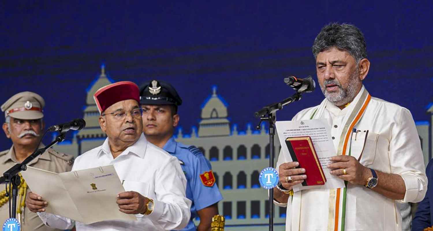 DK Shivakumar takes oath as Chief Minister of Karnataka