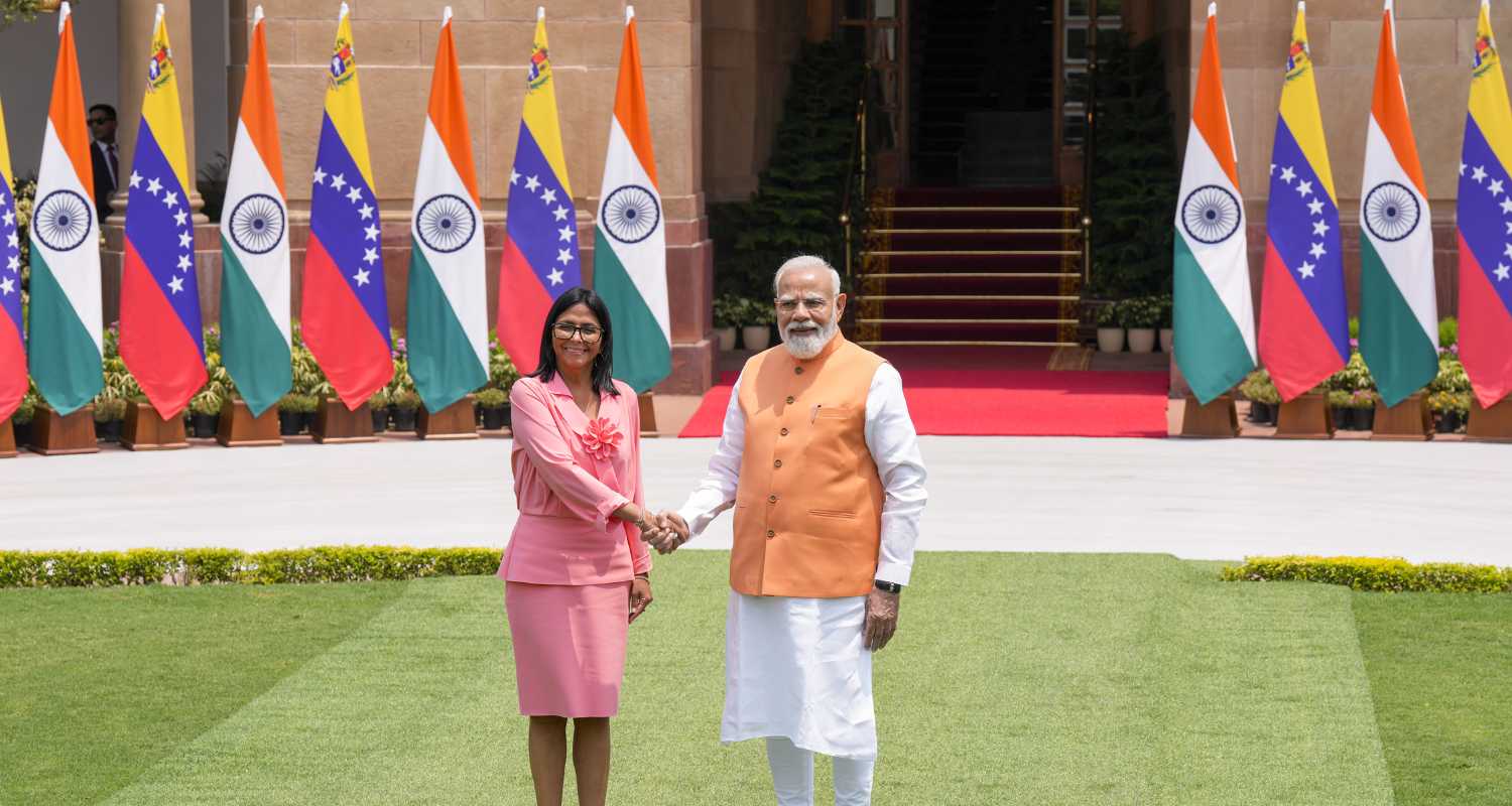 PM Modi holds talks with Venezuela's Acting President Delcy Rodriguez